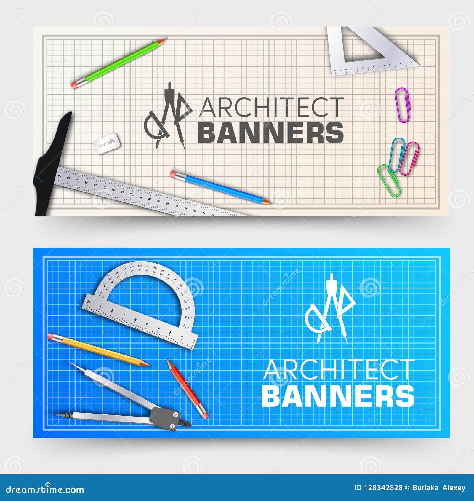 Architect Wood Table Banners Project with Professional Equipment ...