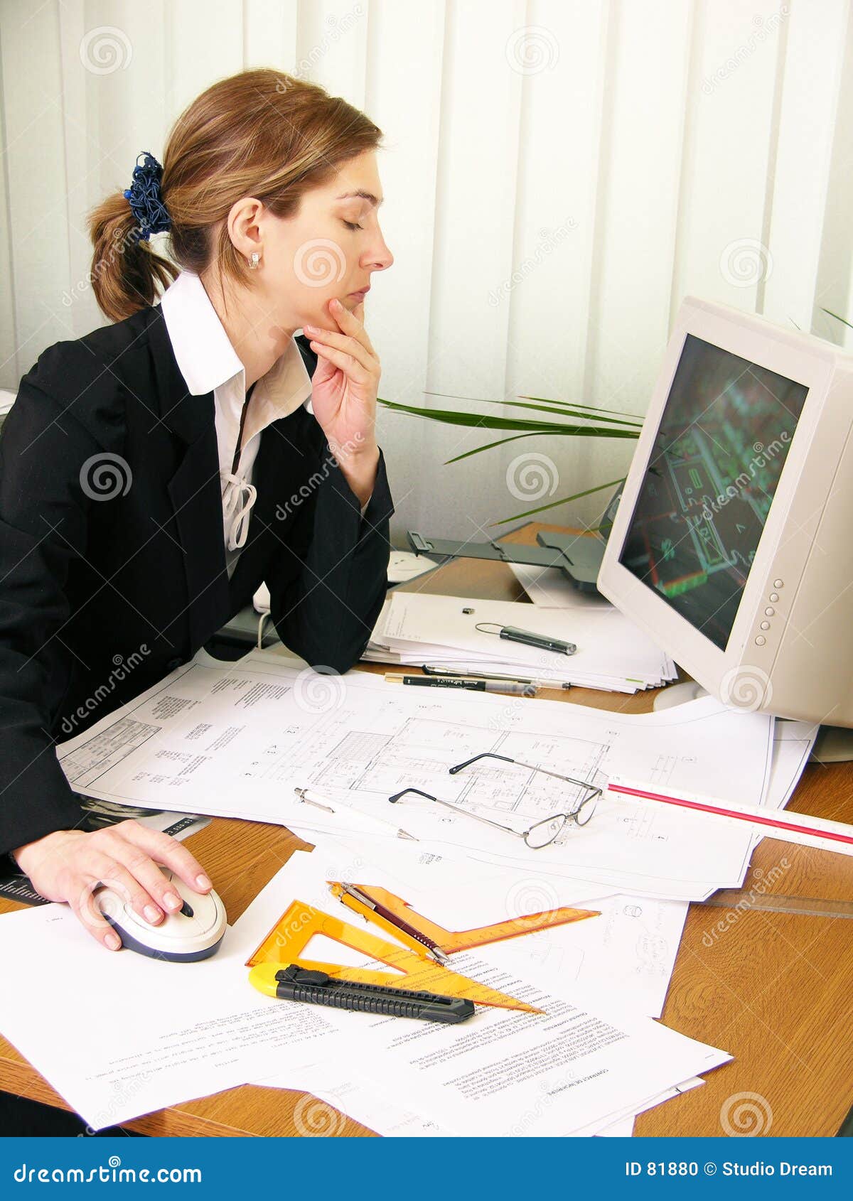 Architect working 4 stock photo. Image of architecture, math - 81880
