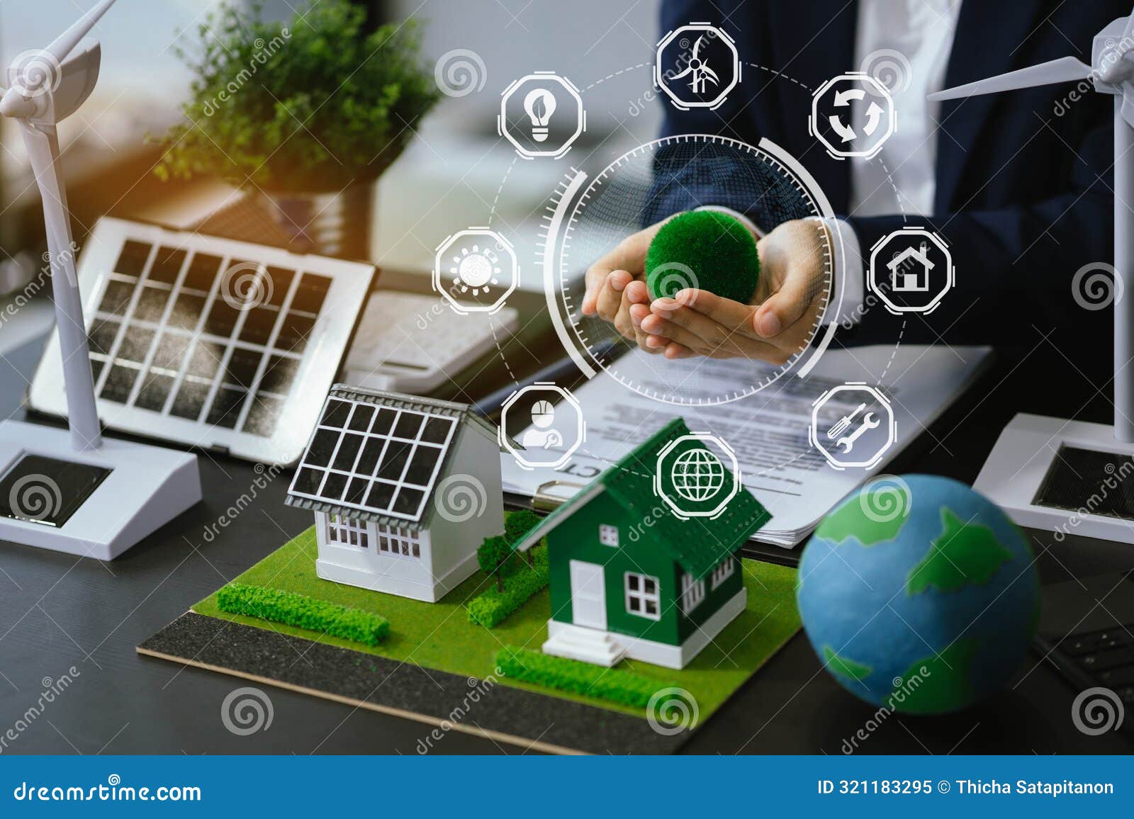 Architect Working with Blueprints for Sketching a Construction Project ...