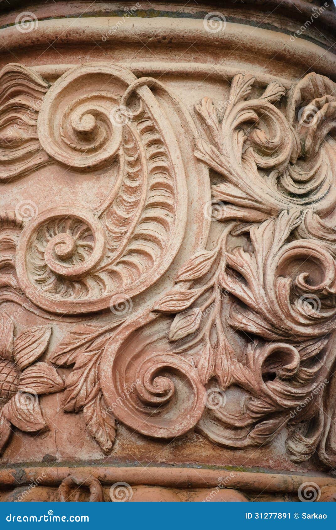 Architectonic Decorative Detail Stock Image - Image of romantic, relief ...