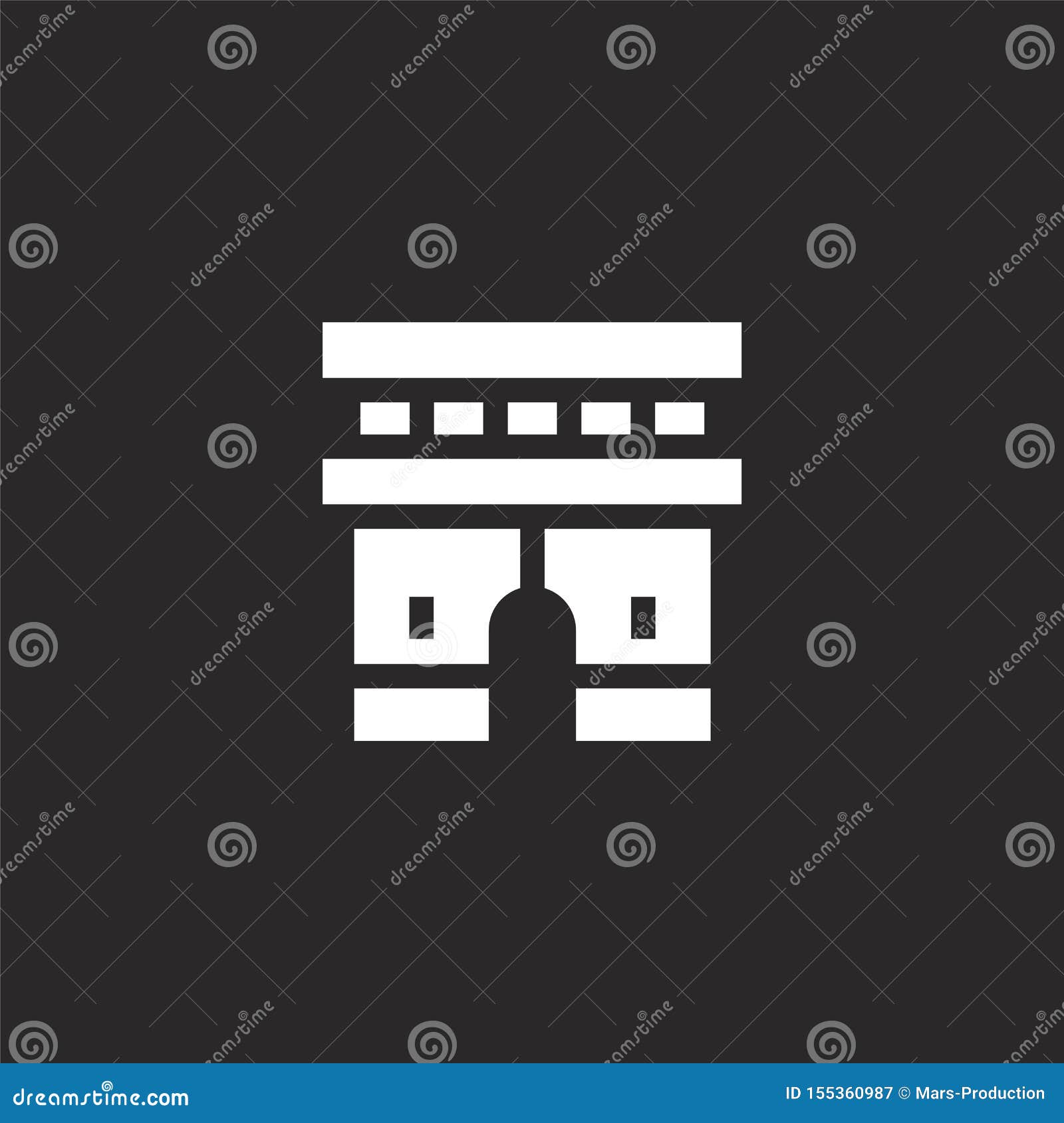 Architectonic Icon. Filled Architectonic Icon for Website Design and ...