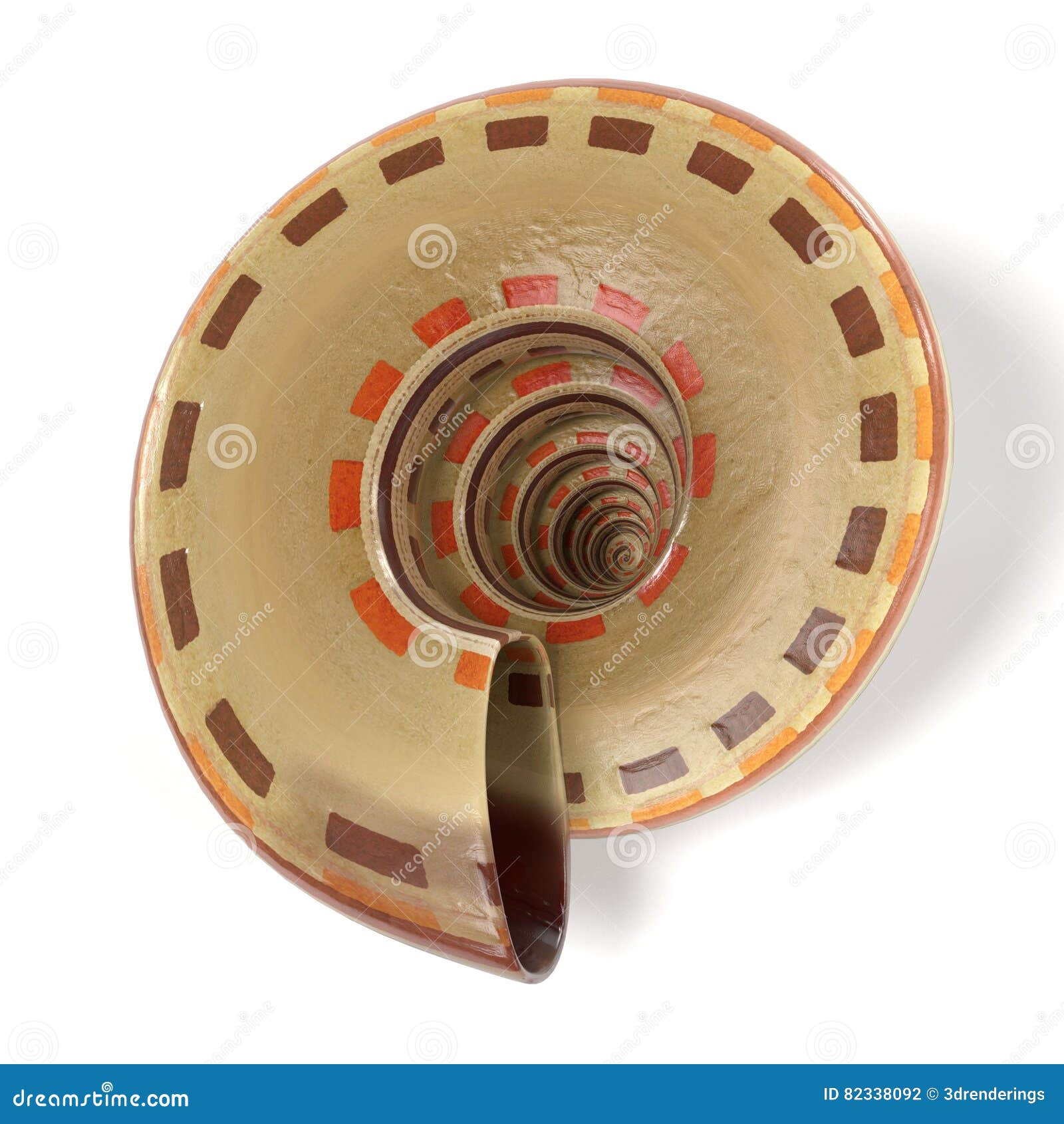 Architectonica Perspectiva Sundial Shell Stock Illustration ...