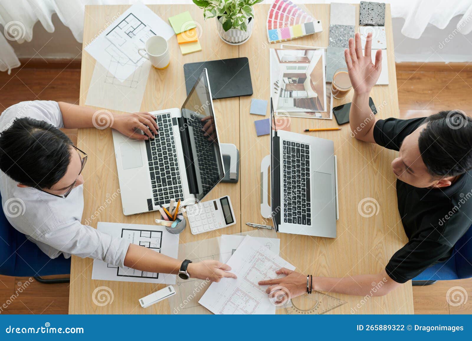 Architects Arguing about Apartment Plan Stock Photo - Image of office ...