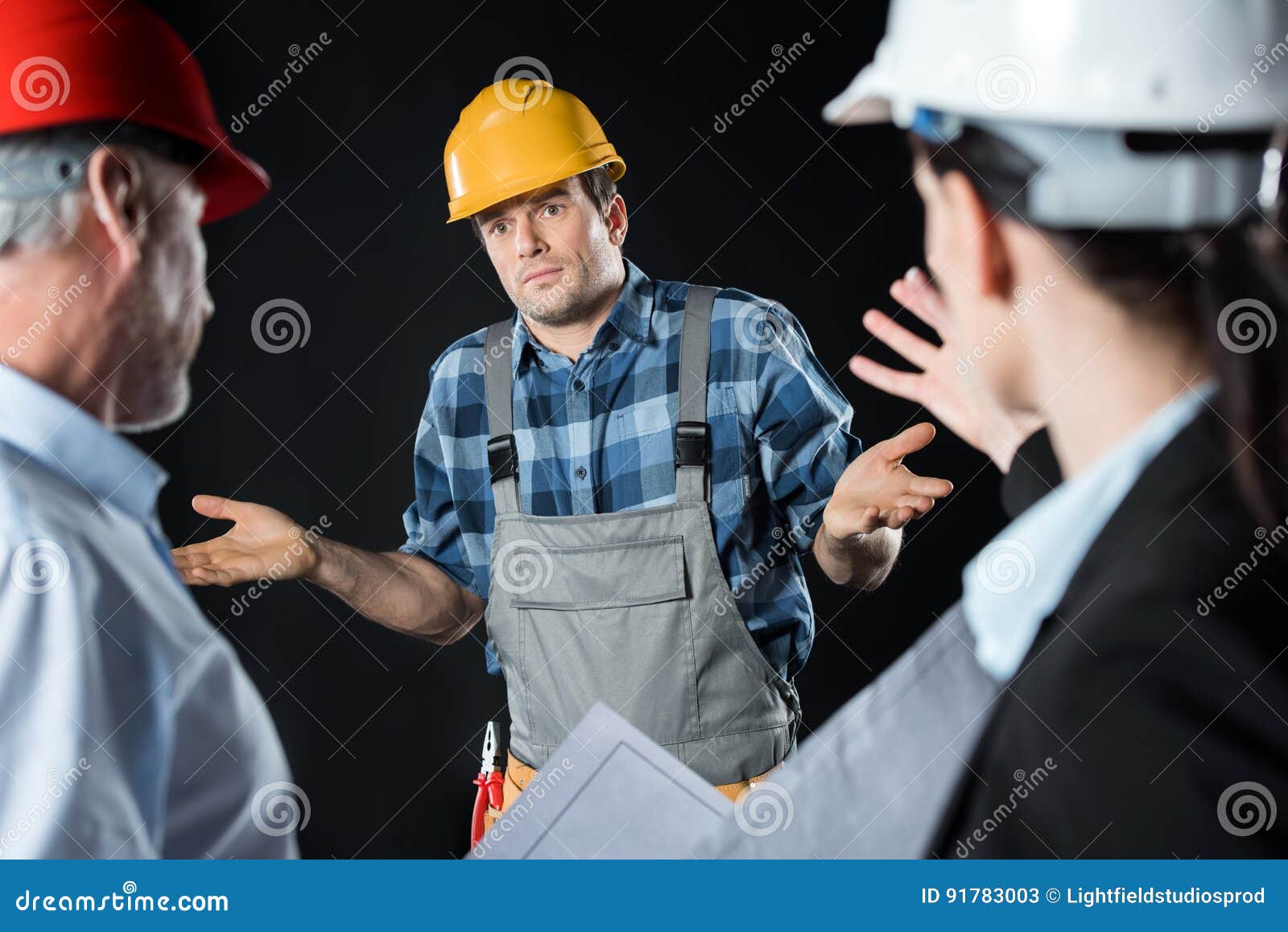 Architects Blaming Engineer Stock Image - Image of leader, adult: 91783003