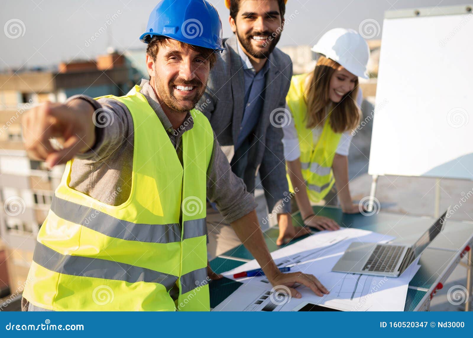 Architects, Business Manager and Engineer Meeting Project at Building ... Architects, Business Manager and Engineer Meeting Project at Building ...