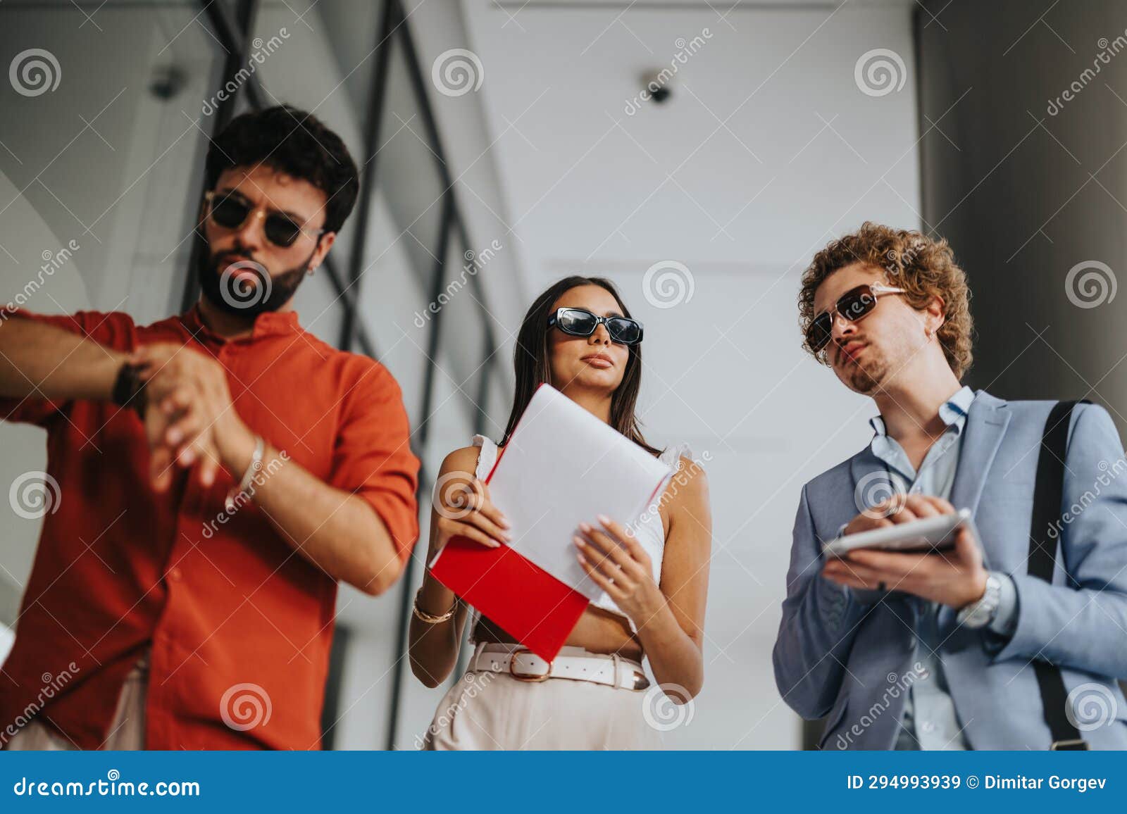 Architects Collaborating on Creative Blueprint for Construction Project ...