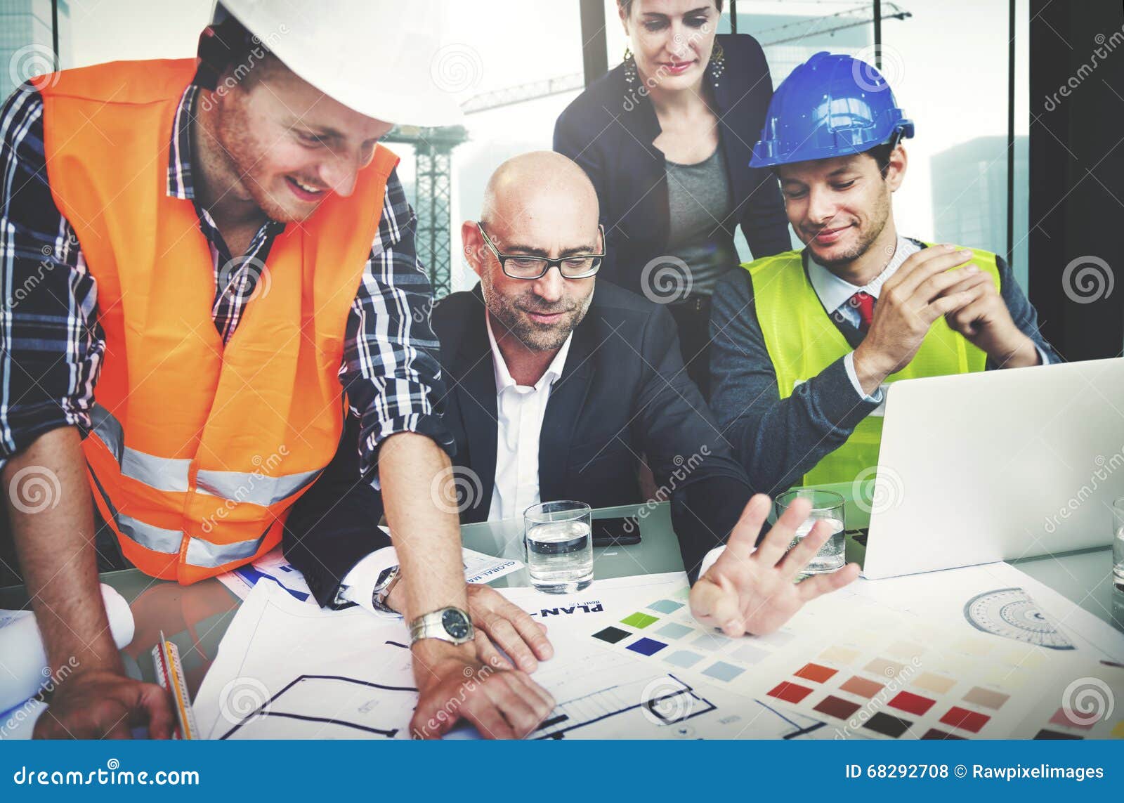 Architects and Designers Working in the Office Concept Stock Photo ...
