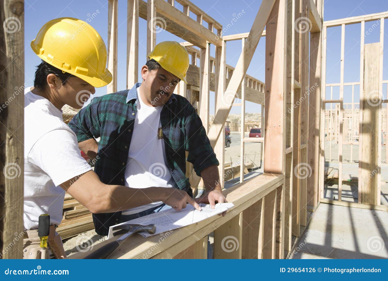 Architects Discussing at a Construction Site Stock Photo - Image of ...