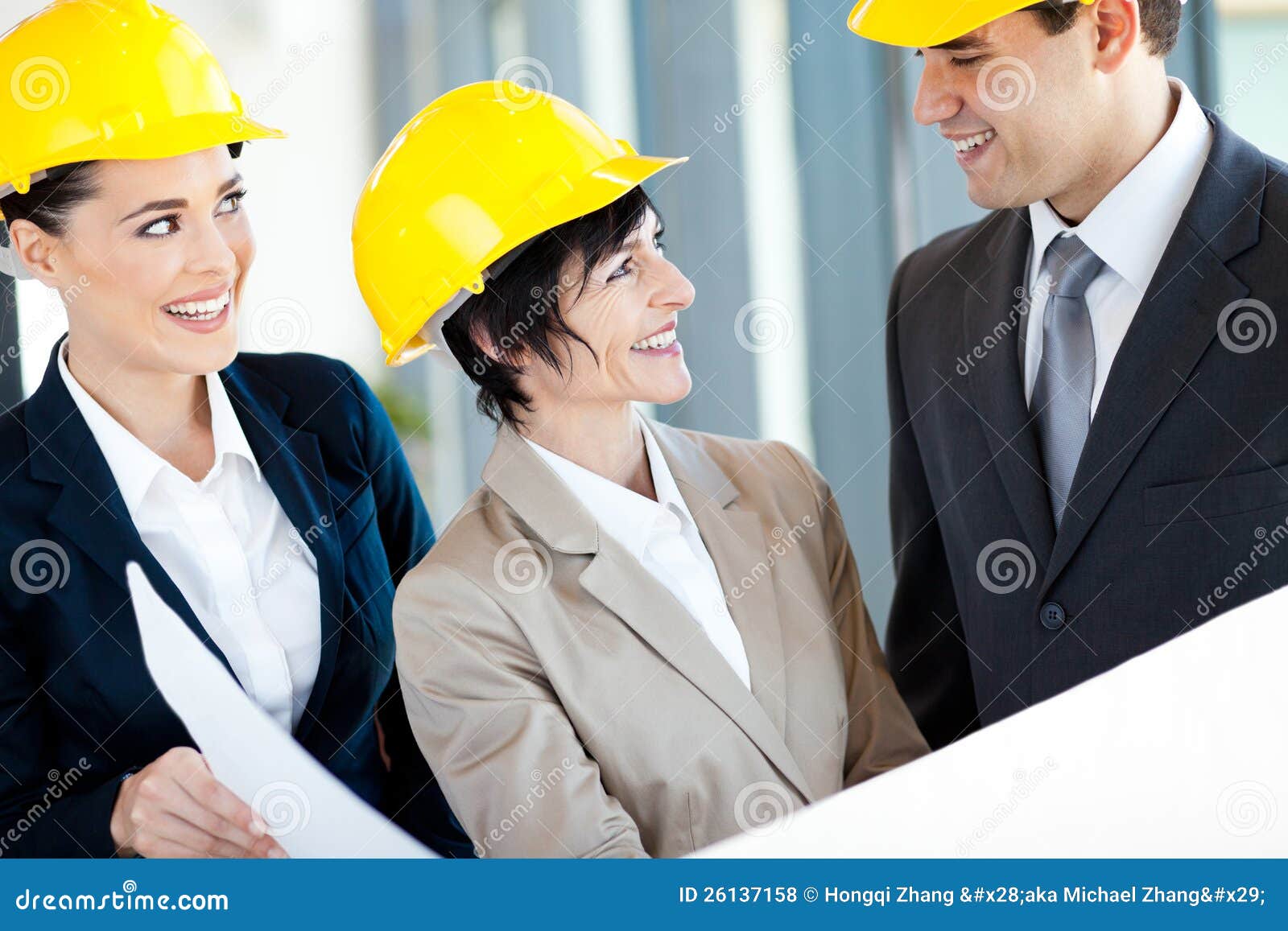 Architects Discussing Project Stock Photo - Image of architects ...