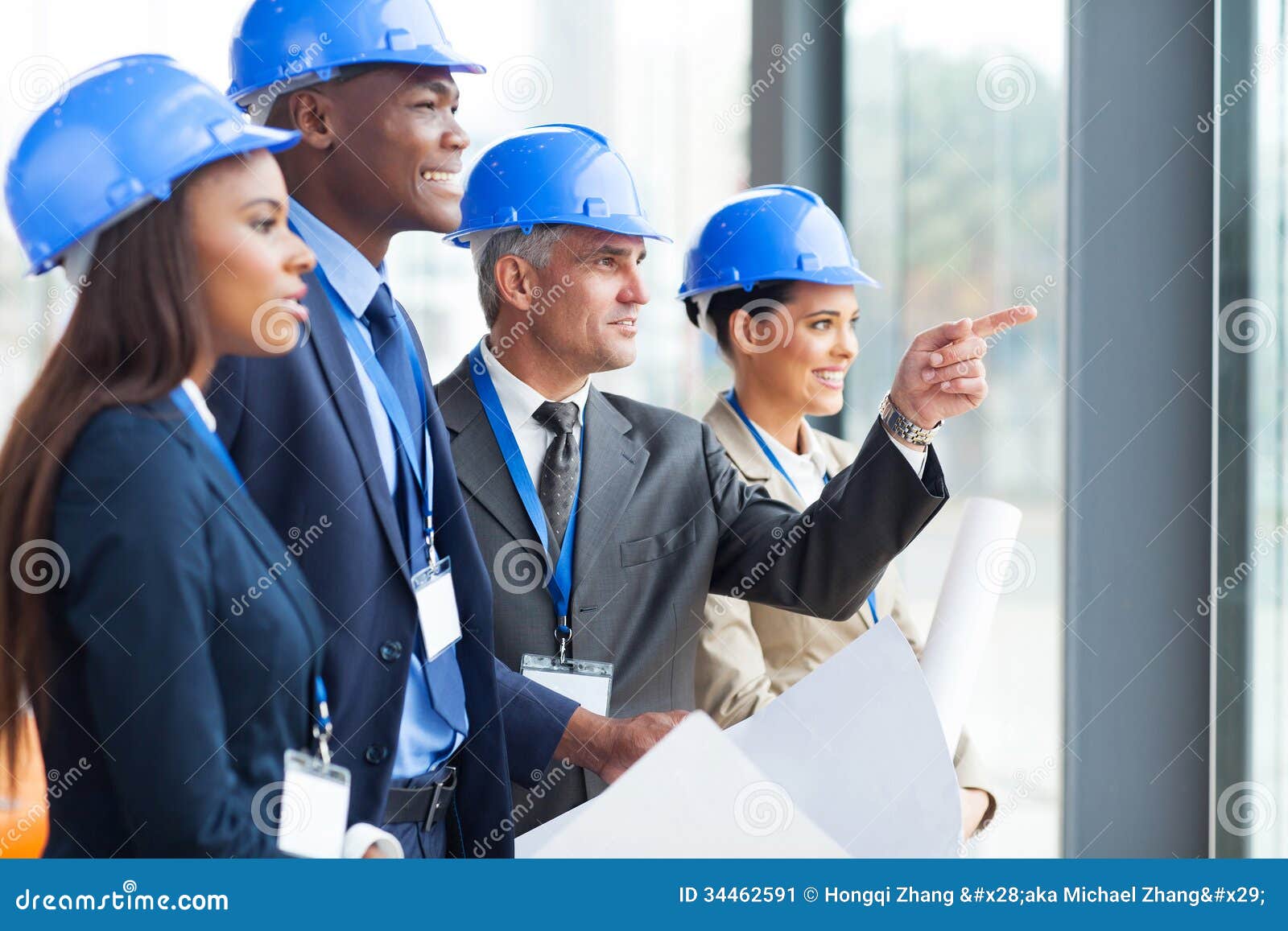 Architects Discussing Project Stock Image - Image of middle, discussing ...