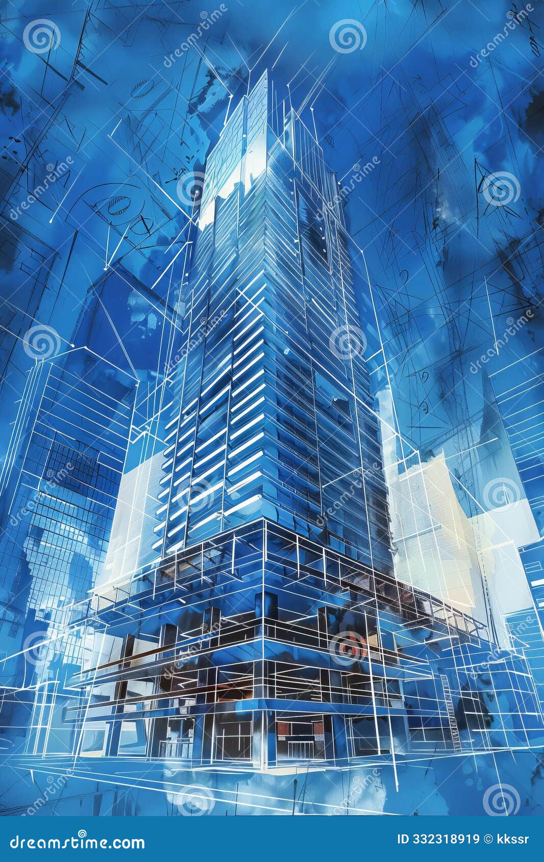 Architects and Engineers Collaborate on Blueprints for High-rise ...