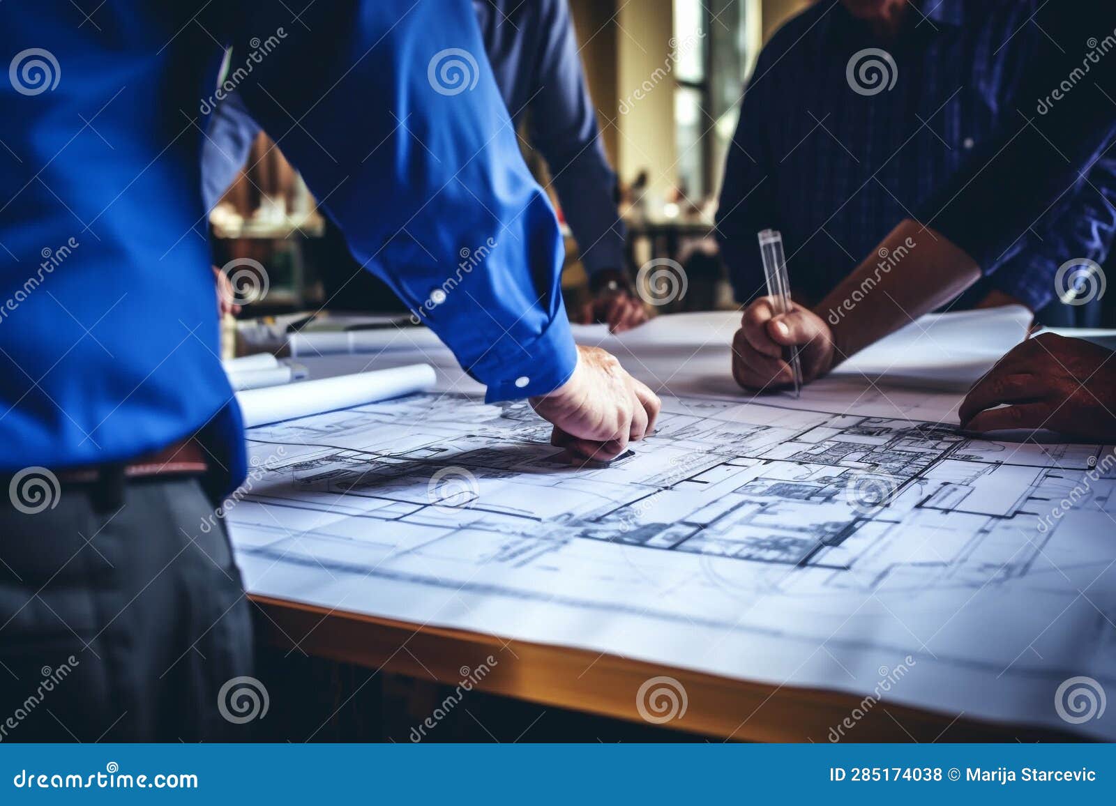 Architects and Engineers Discussing at Table. Person& X27;s Engineer ...