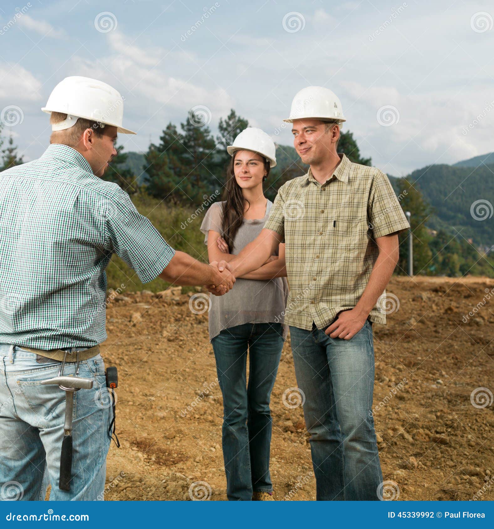 Architects Making Agreement Stock Photo - Image of engineering, concept ...