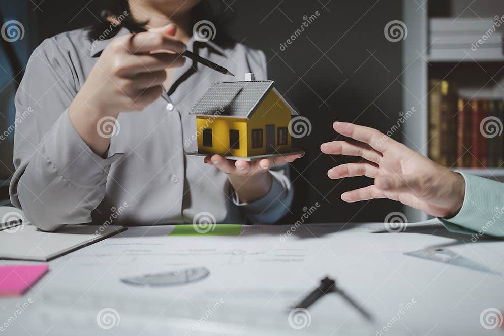 Architects are Reviewing Plans Together, Construction and Structure of ...