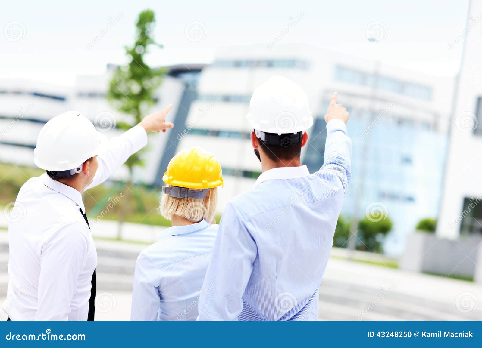Architects on site stock photo. Image of manager, design - 43248250