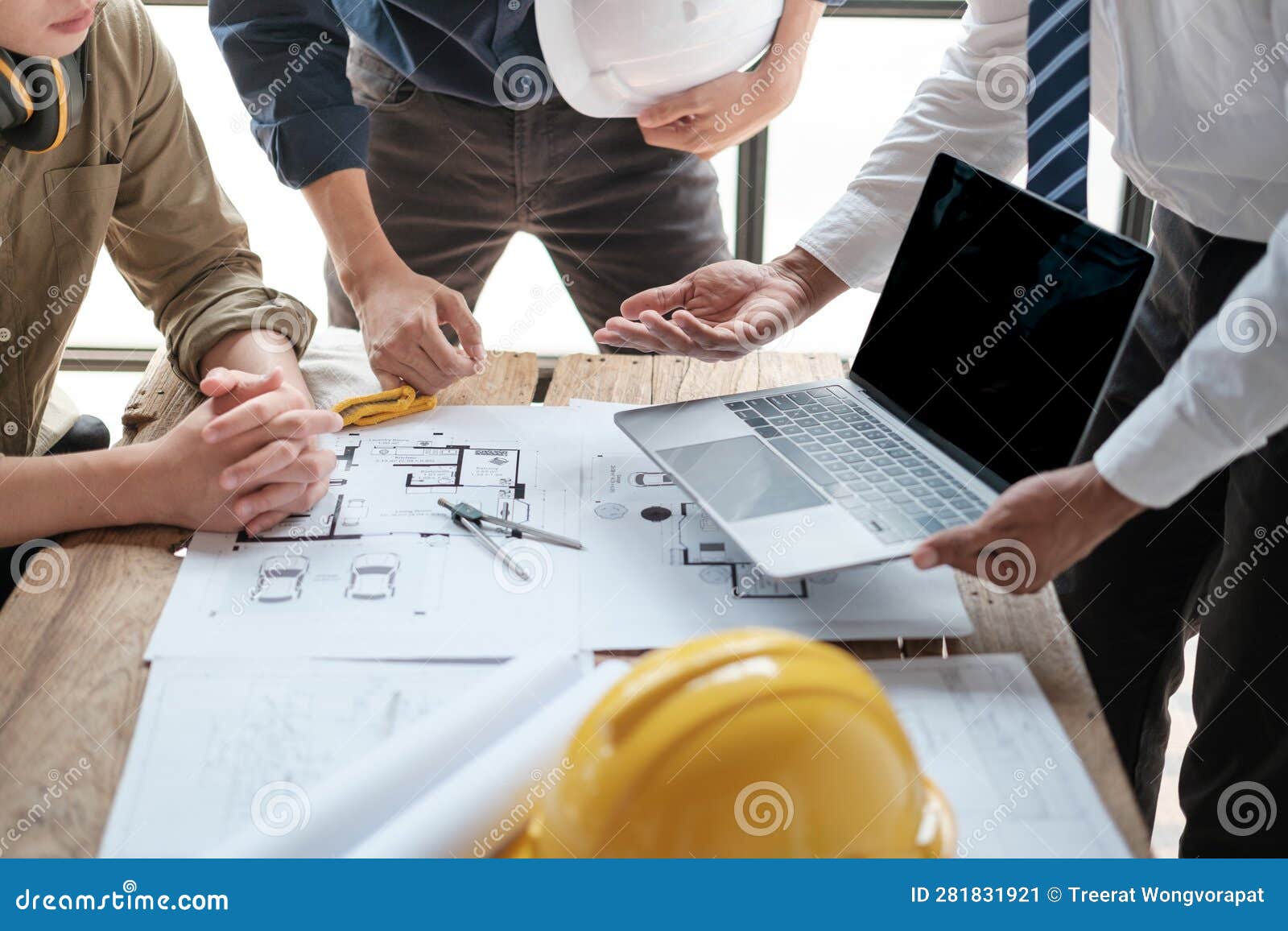 Architects Talking at the Table Teamwork and Workflow Creation Concepts ...