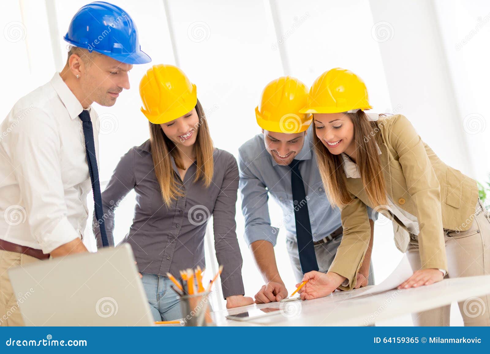 Architects Team stock image. Image of construction, contractor - 64159365