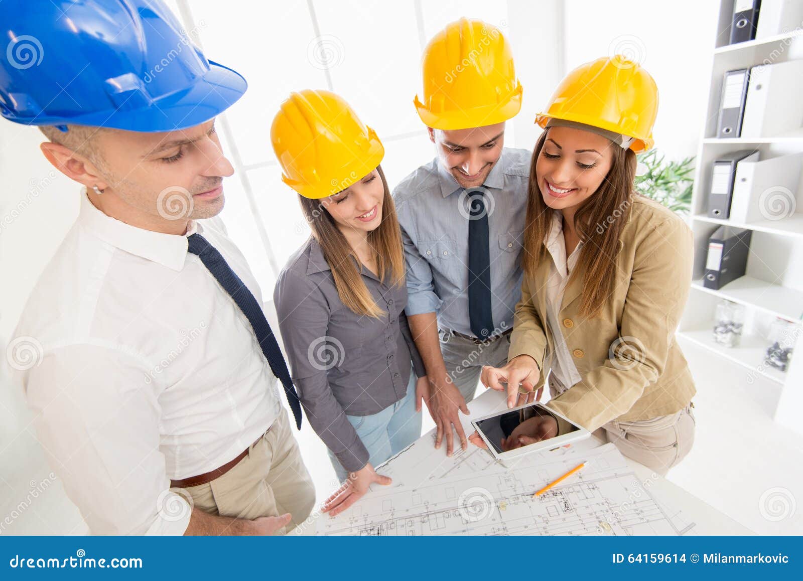 Architects Team stock photo. Image of office, engineering - 64159614
