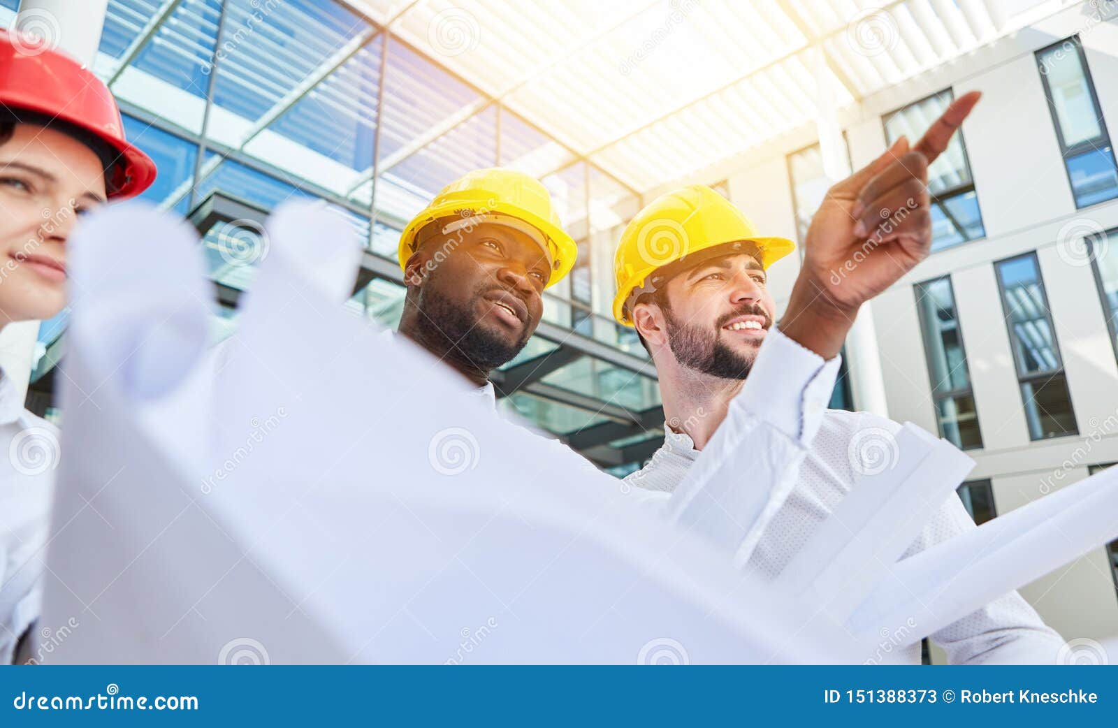 Architects Team at Urban Development Stock Image - Image of office ...