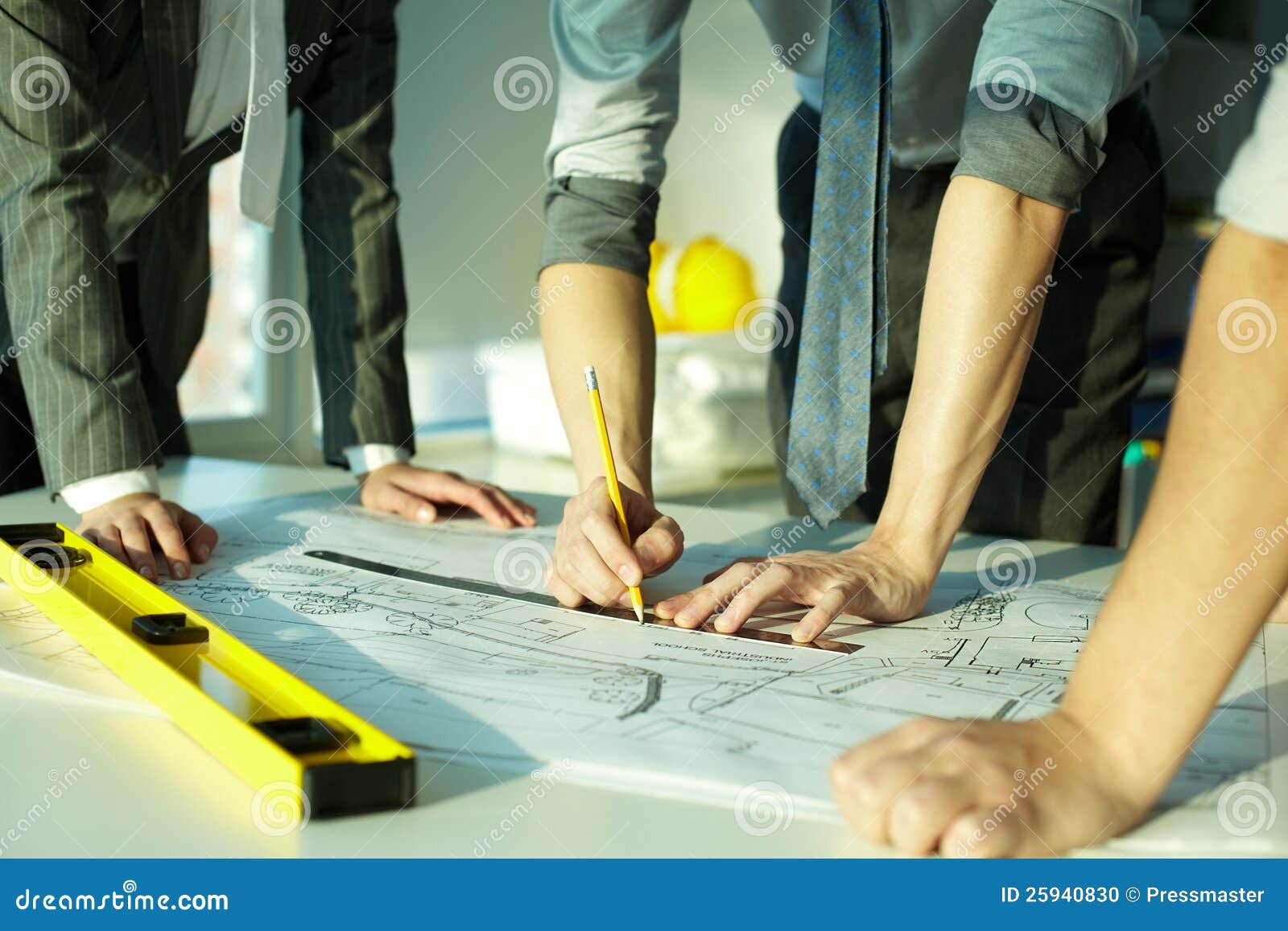 Architects at work stock photo. Image of designer, closeup - 25940830