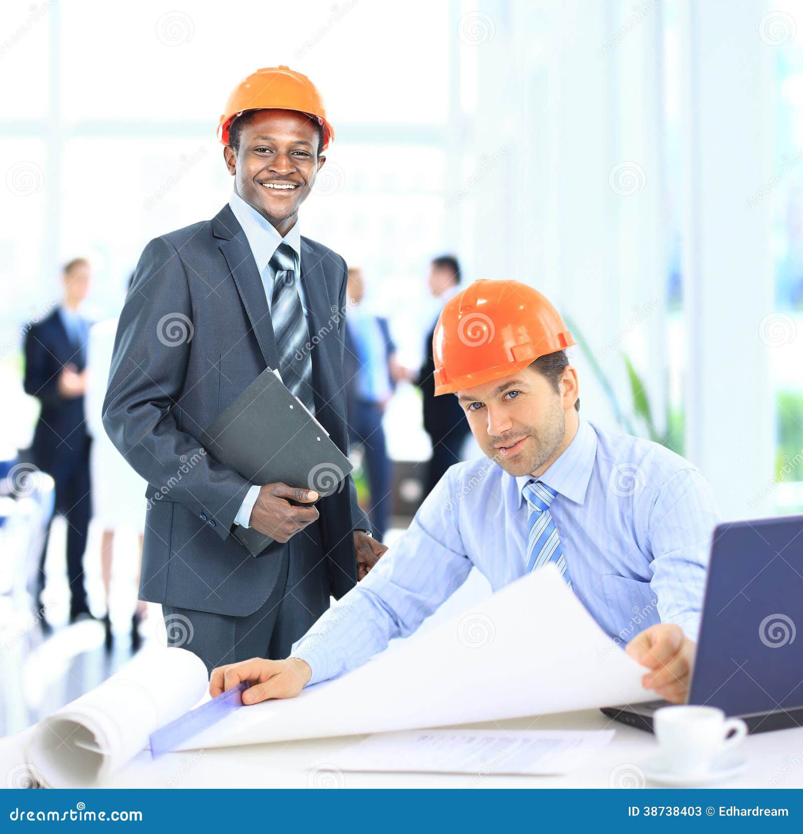 Architects working stock image. Image of caucasian, design - 38738403