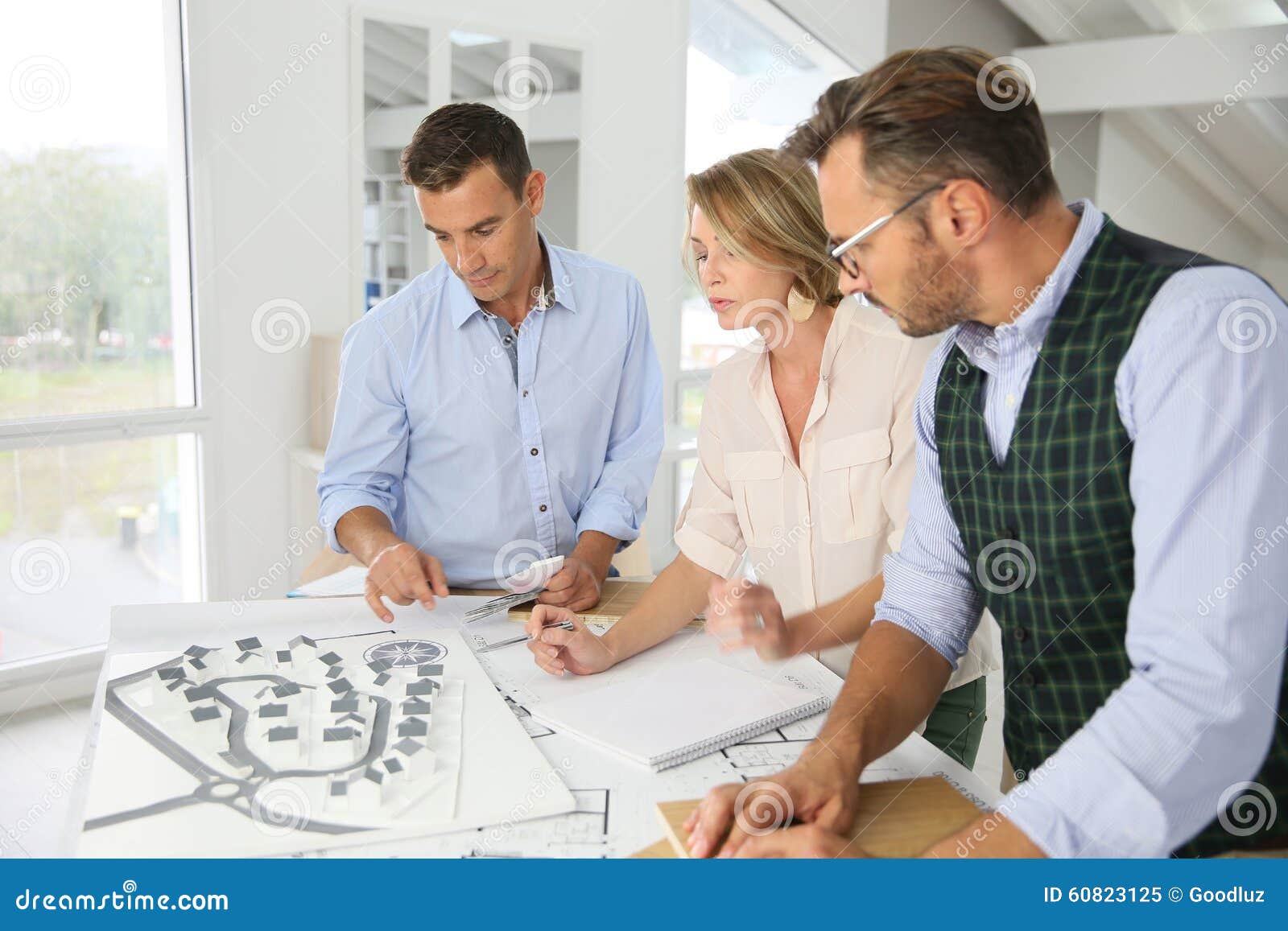 Architects Working on New Project Stock Image - Image of collaboration ...