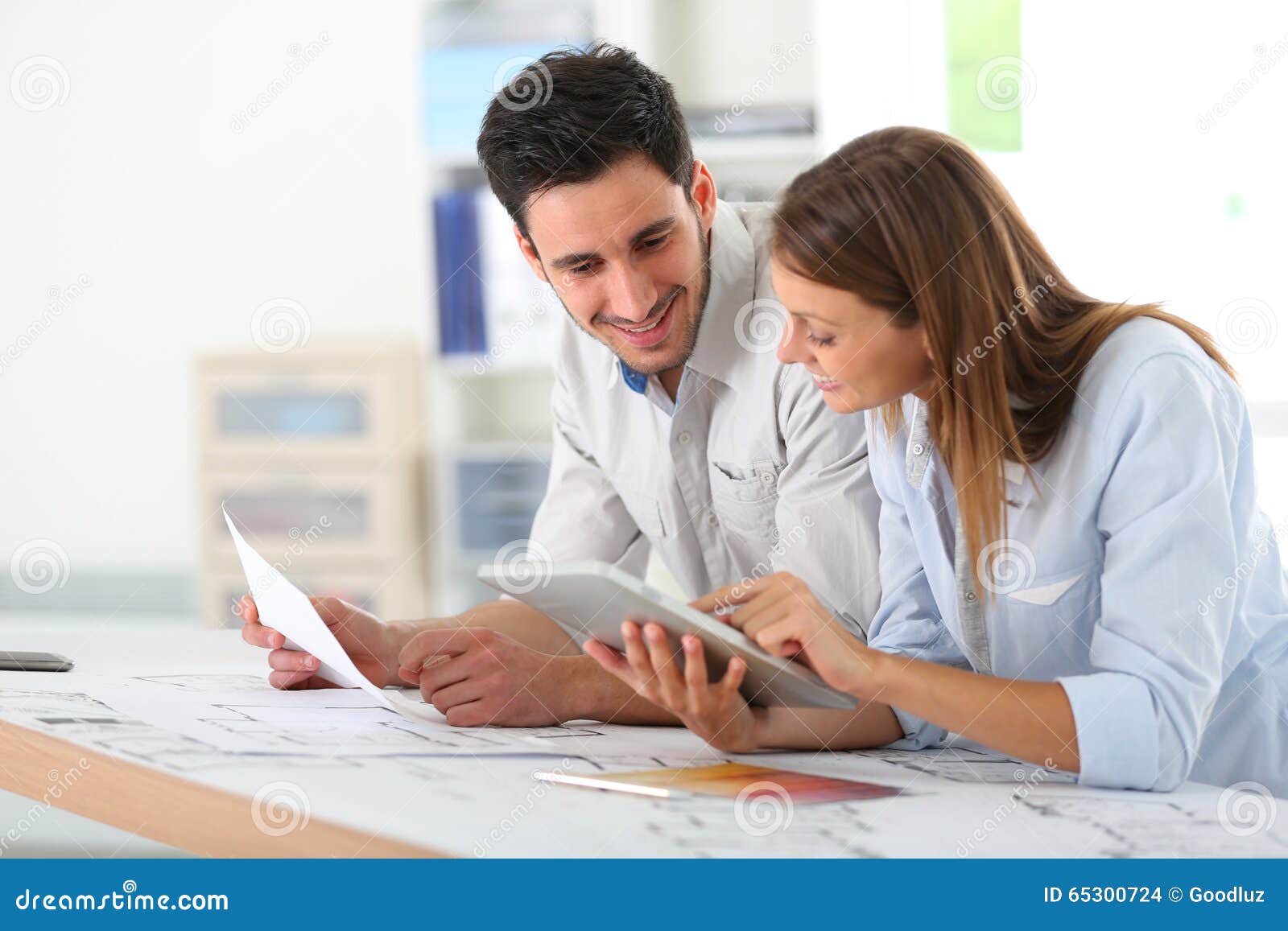 Architects Working on a New Project Stock Photo - Image of people ...