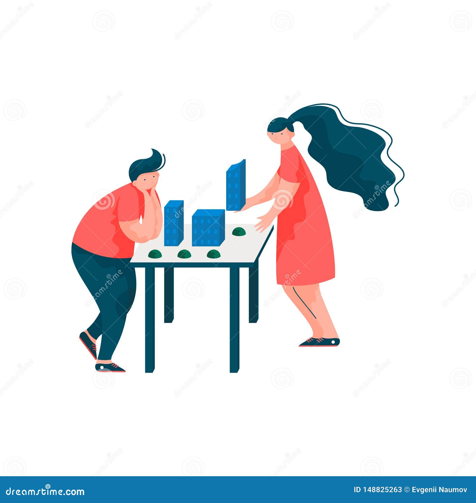 Architects Working on the Project, Male and Female Professional ...