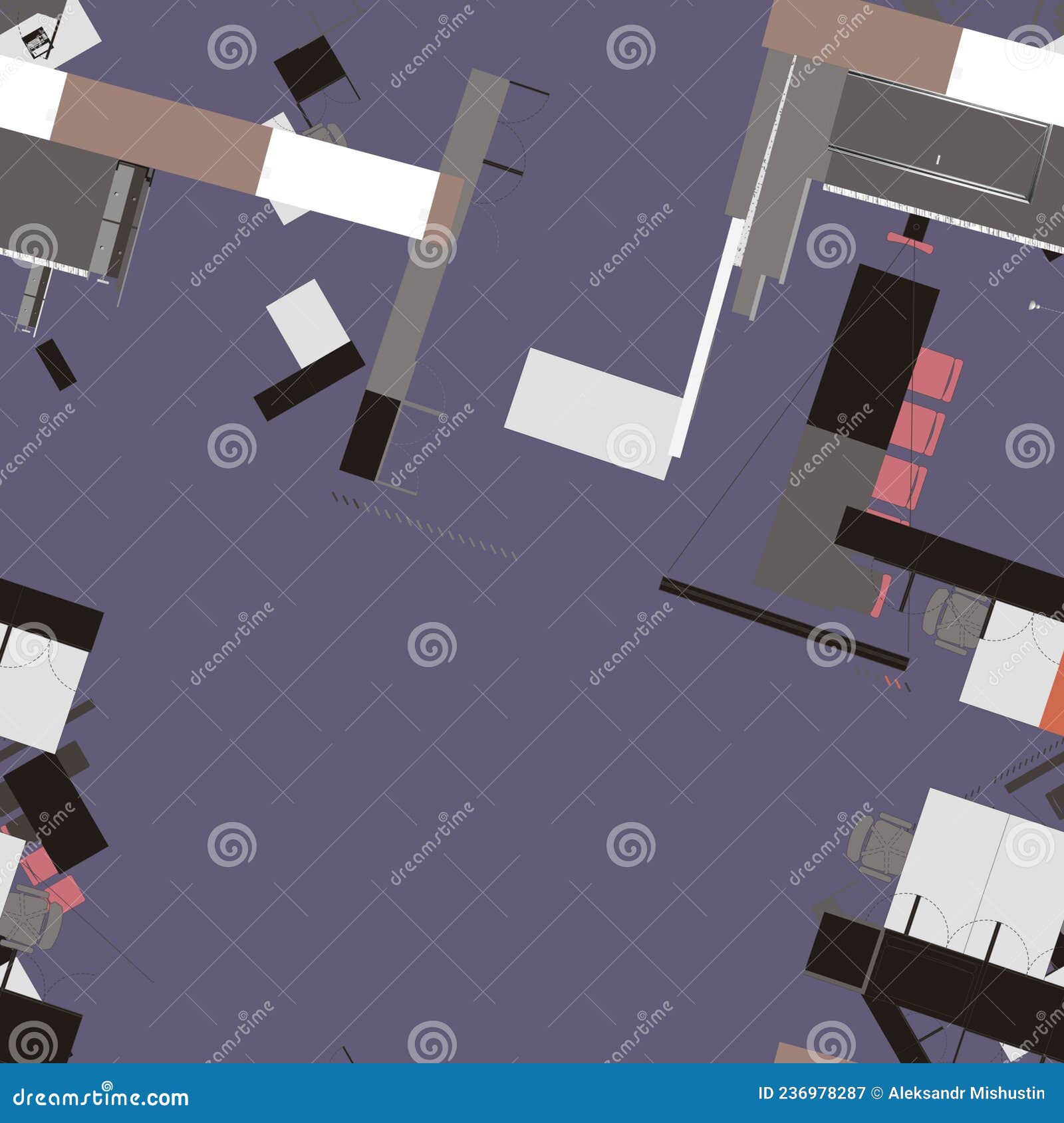 Architectura Seamless Pattern Stock Illustration - Illustration of ...