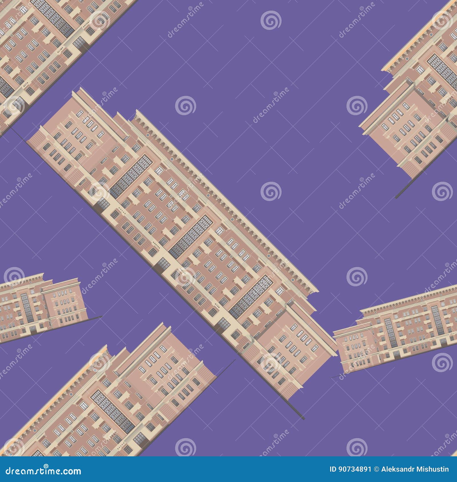 Architectura Seamless Pattern Stock Vector - Illustration of cloth ...