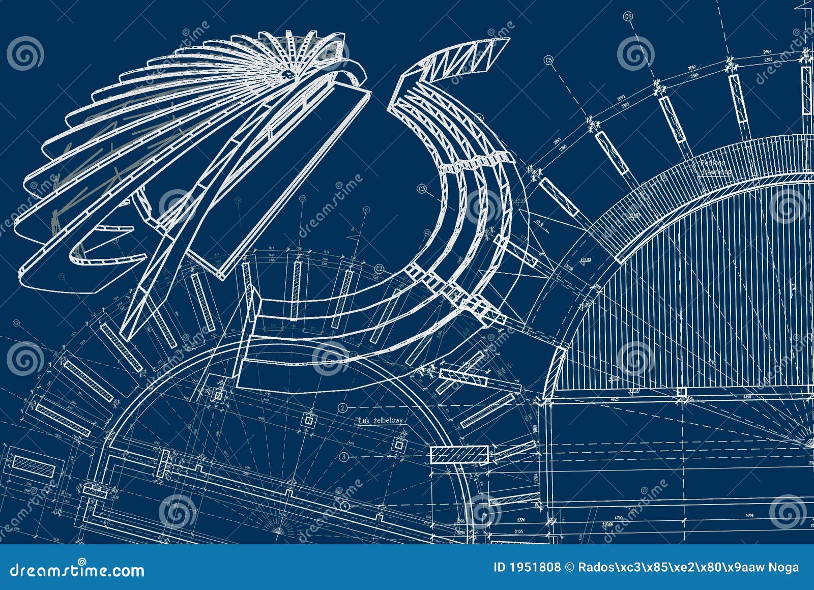 Architectural stock illustration. Illustration of white - 1951808