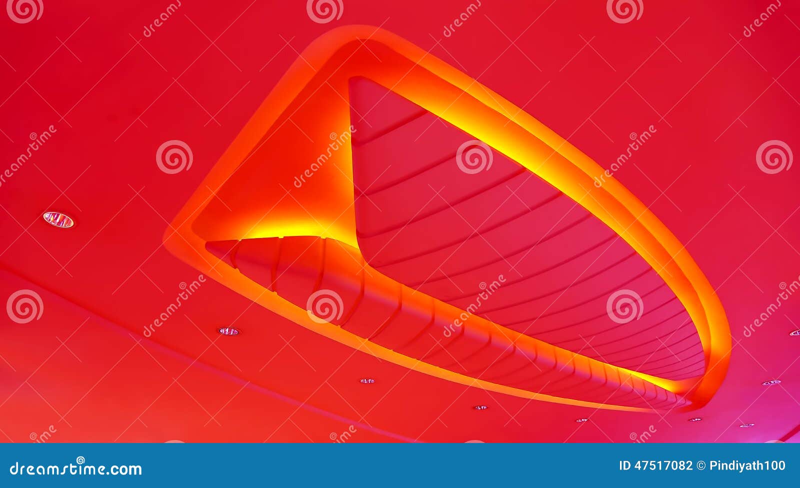 Architectural Abstract Ceiling Light Fixture Stock Photo - Image of ...