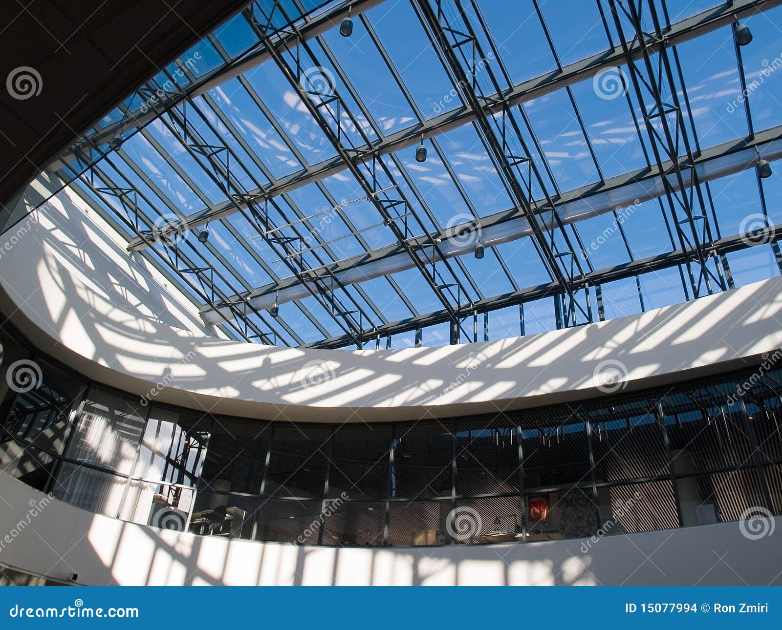 Architectural Abstract Glass Roof Ceiling Stock Photo - Image of ...