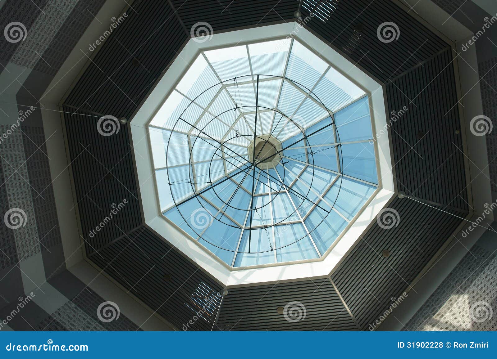 Architectural Abstract Glass Roof Ceiling Stock Photo - Image of ...