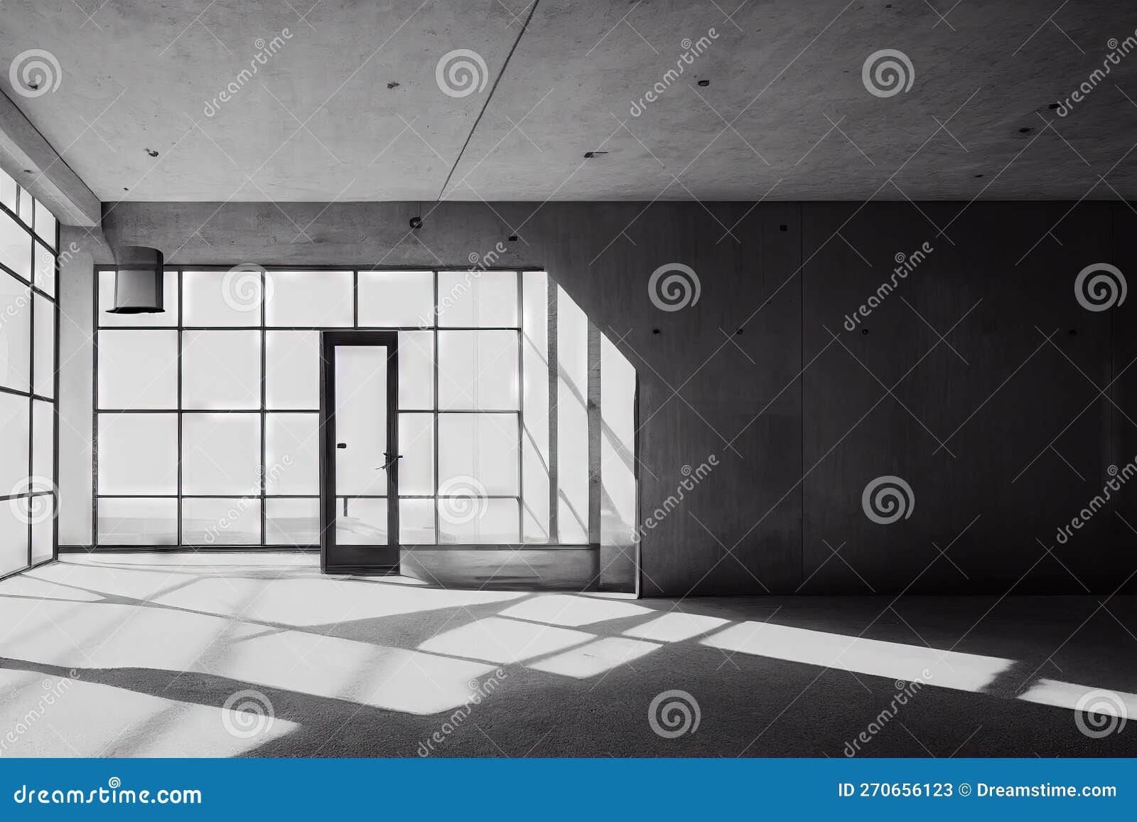 Architectural Abstract Interior Design Concept. Stock Illustration ...