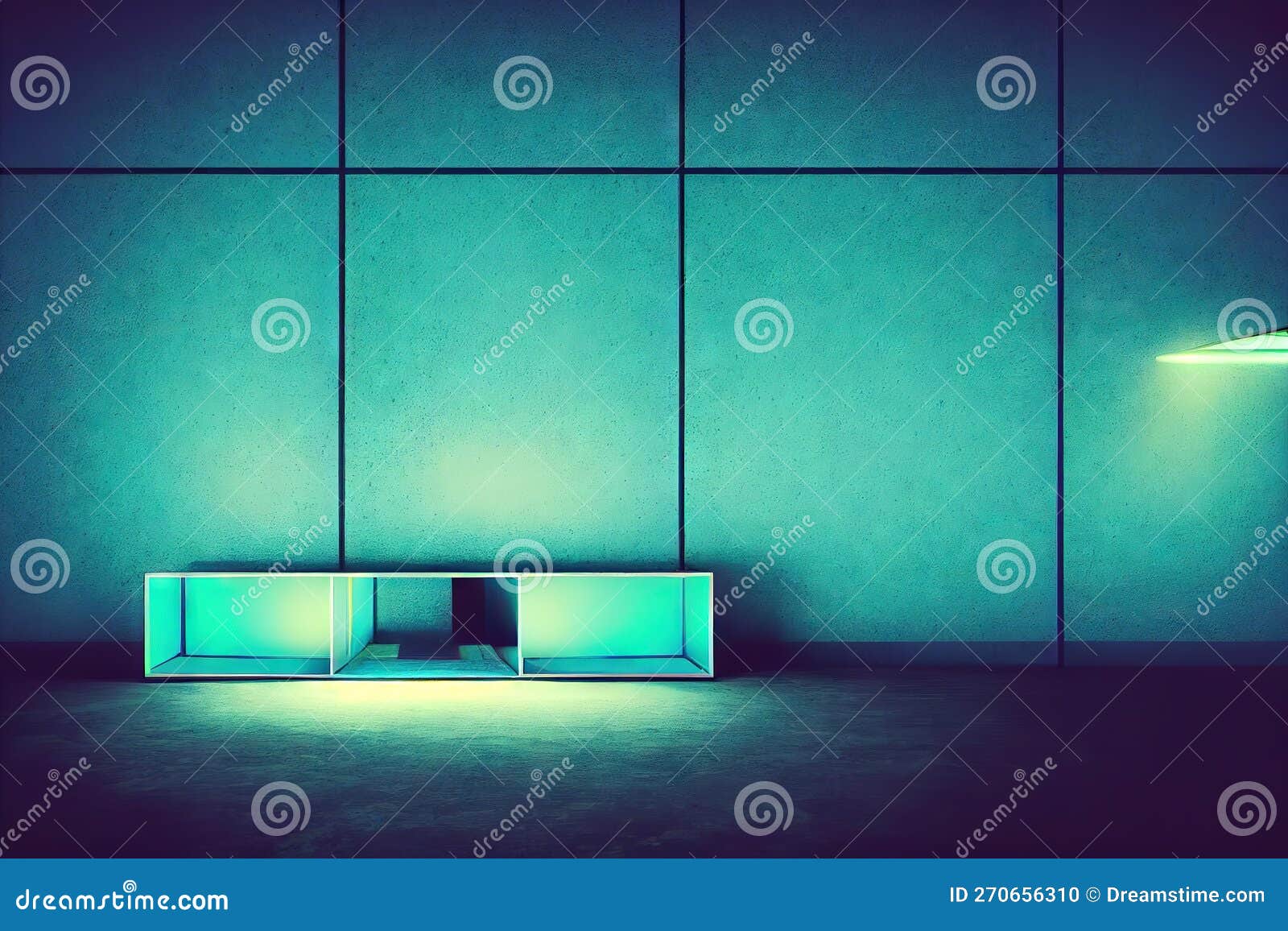 Architectural Abstract Interior Design Concept. Stock Illustration ...