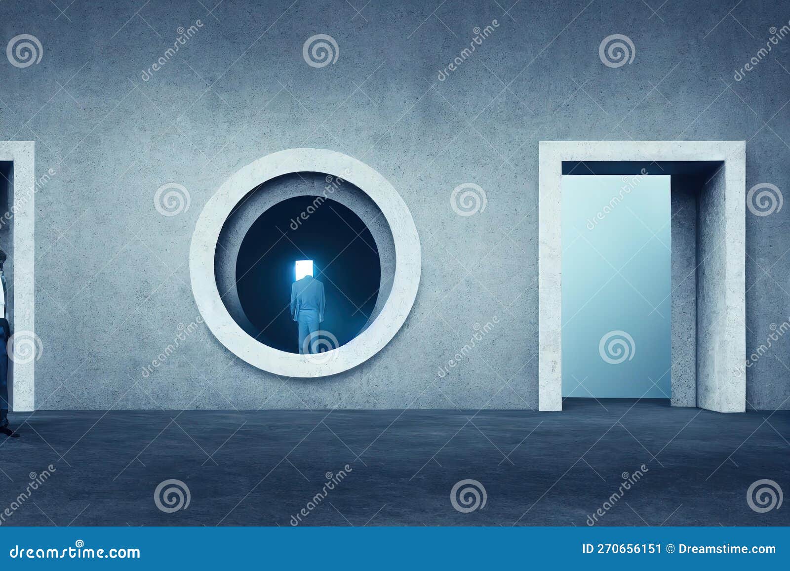 Architectural Abstract Interior Design Concept. Stock Illustration ...