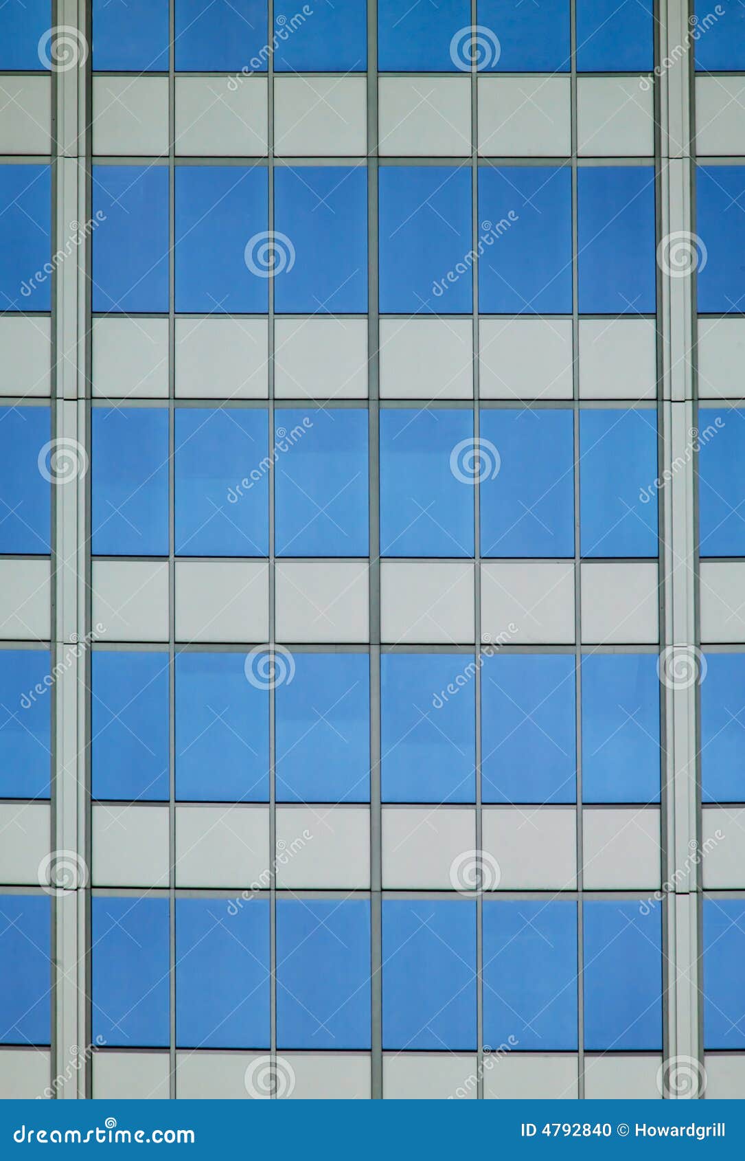 Architectural Abstract In Blue Tones Blending Patterns And Converging ...