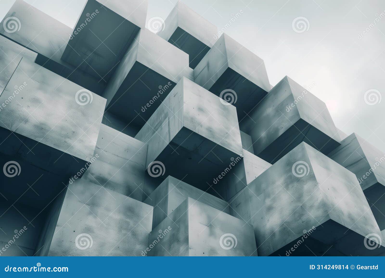 Abstract Geometric Structure of Cubes Stock Photo - Image of creative ...