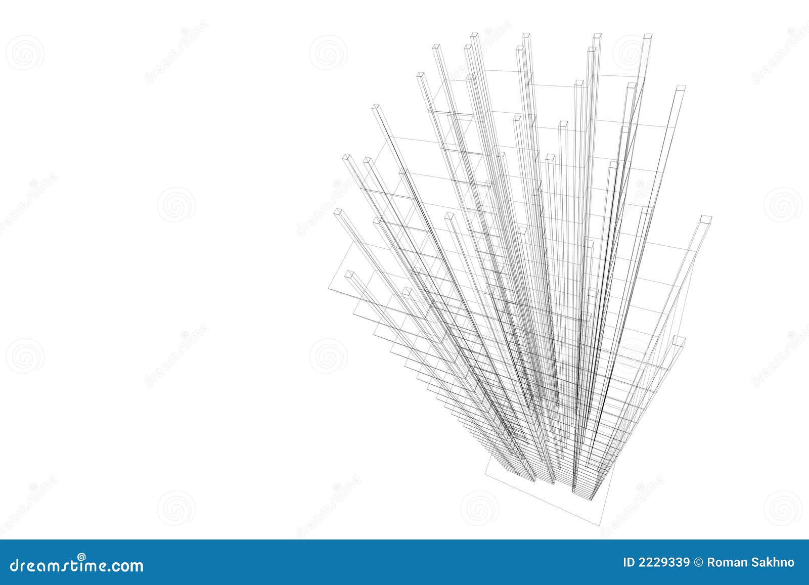 Architectural Abstraction-wire Stock Illustration - Illustration of ...