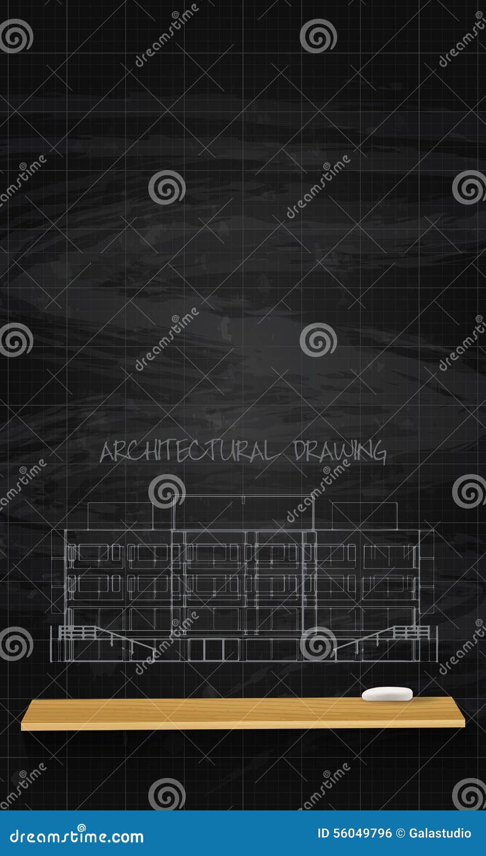 Architectural Background for Architectural Project, Stock Illustration ...