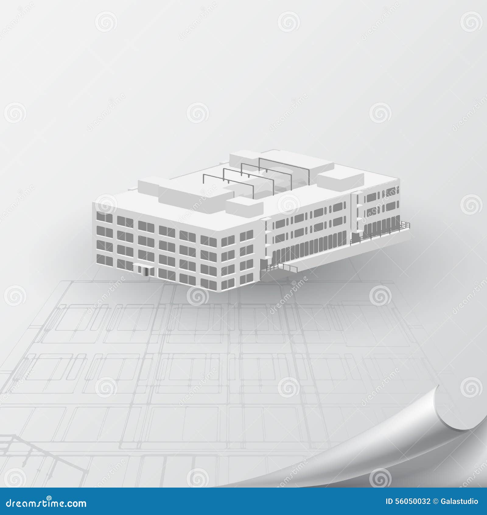 Architectural Background for Architectural Project, Stock Illustration ...