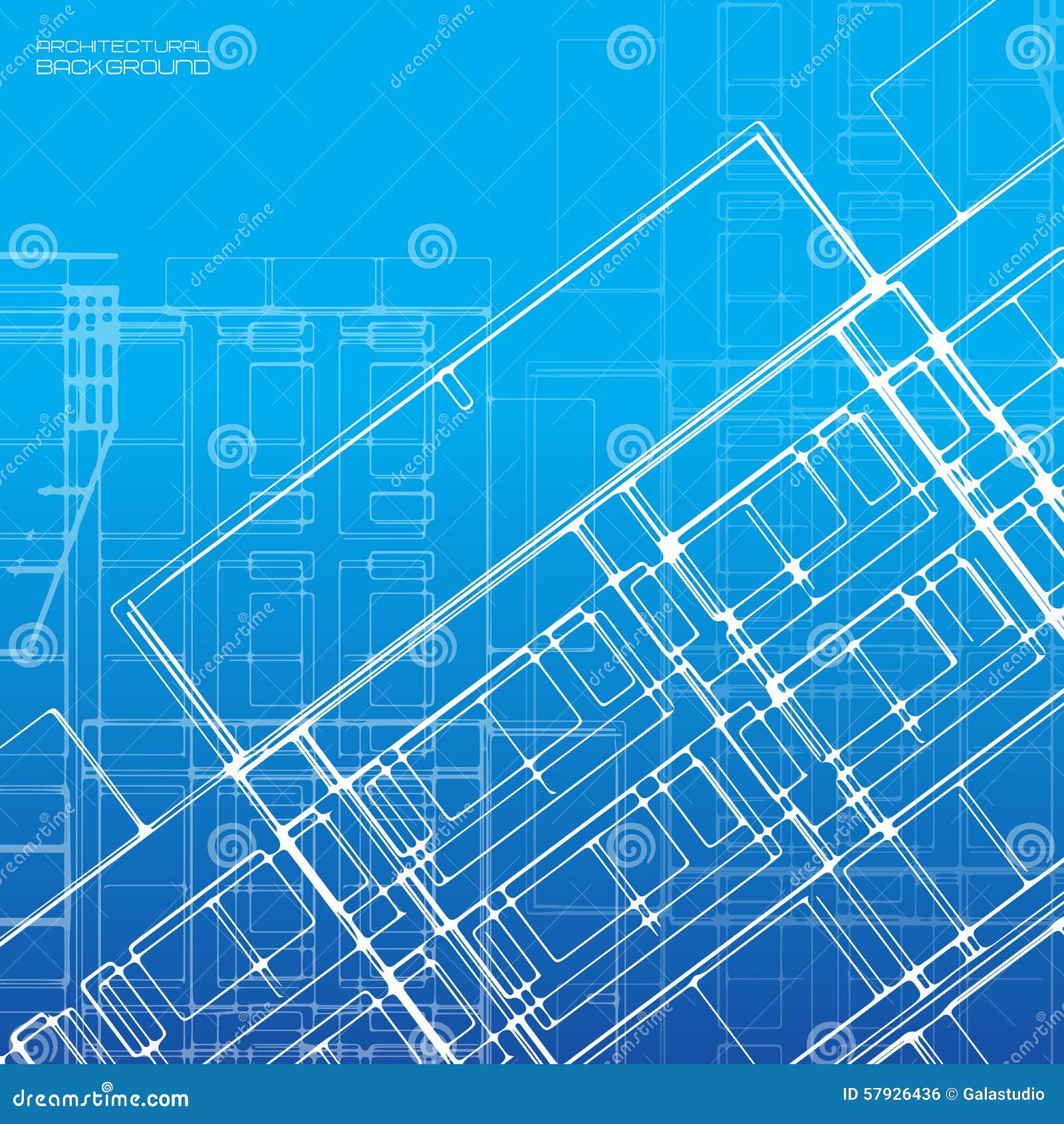 Architectural Background for Architectural Project, Stock Illustration ...