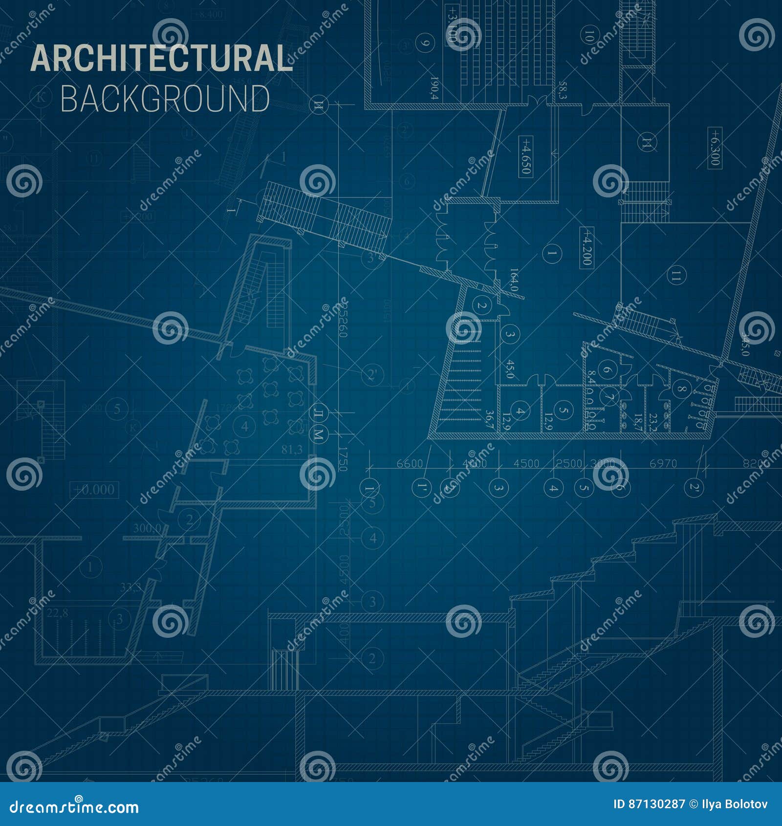 Architectural background stock vector. Illustration of modern - 87130287