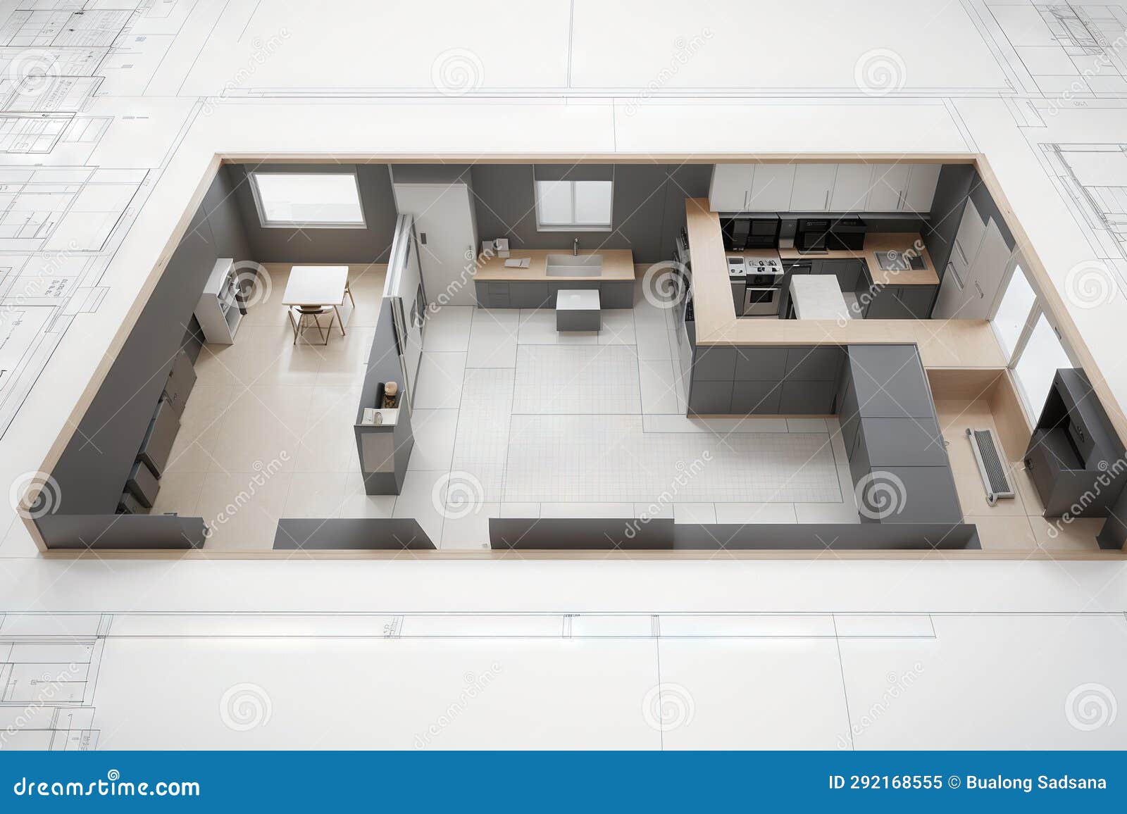 Architectural Background. Building Construct Plan. Interior Design ...