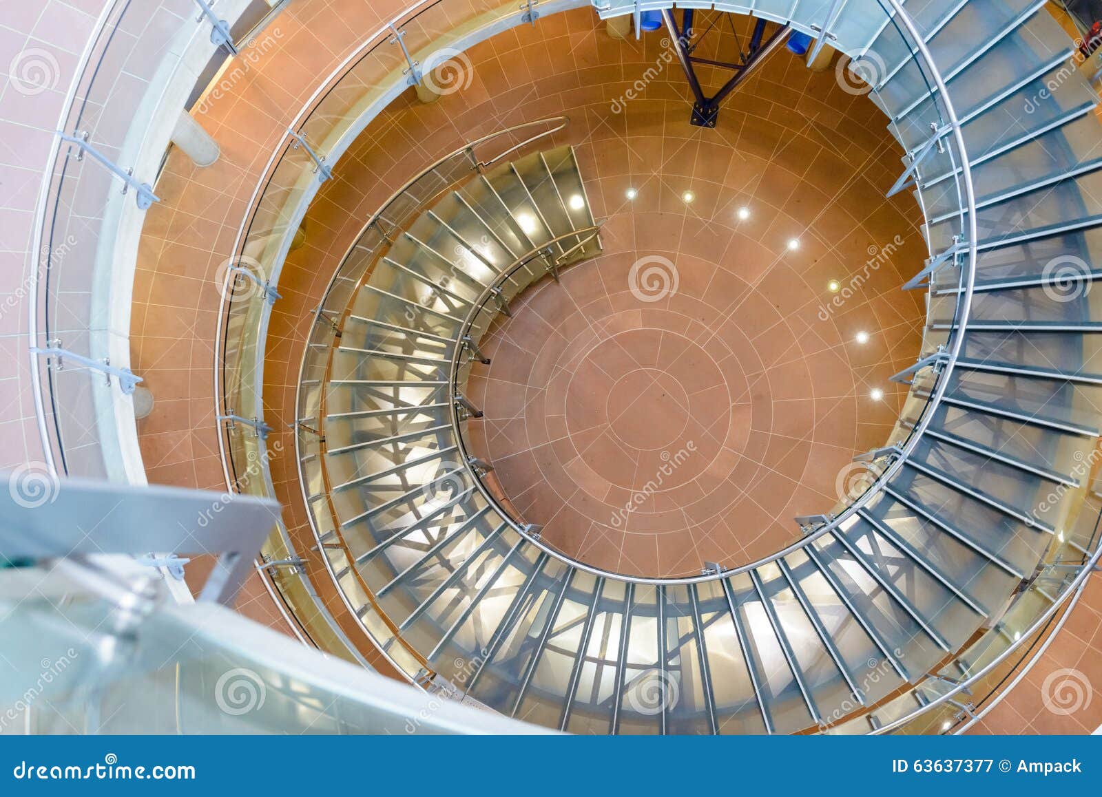 Architectural Background of a Spiral Staircase Stock Image - Image of ...