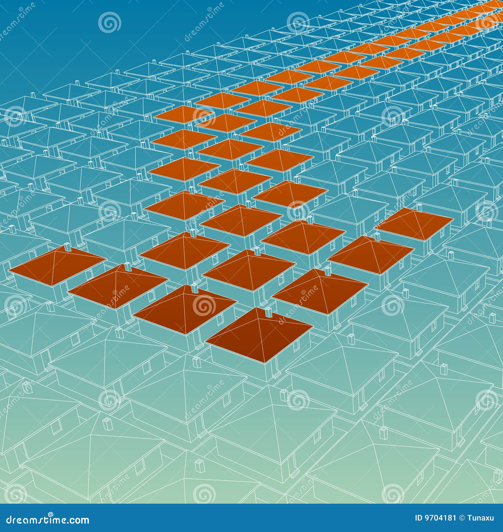 Architectural Background With Technical Drawings. Blueprints Plan ...