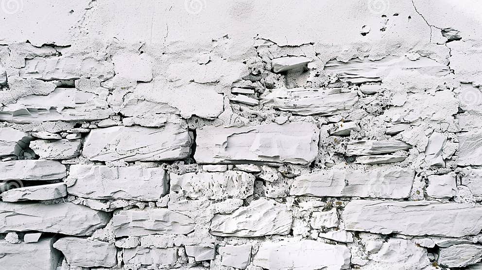 Whitewashed Stone Wall Texture Stock Illustration - Illustration of ...