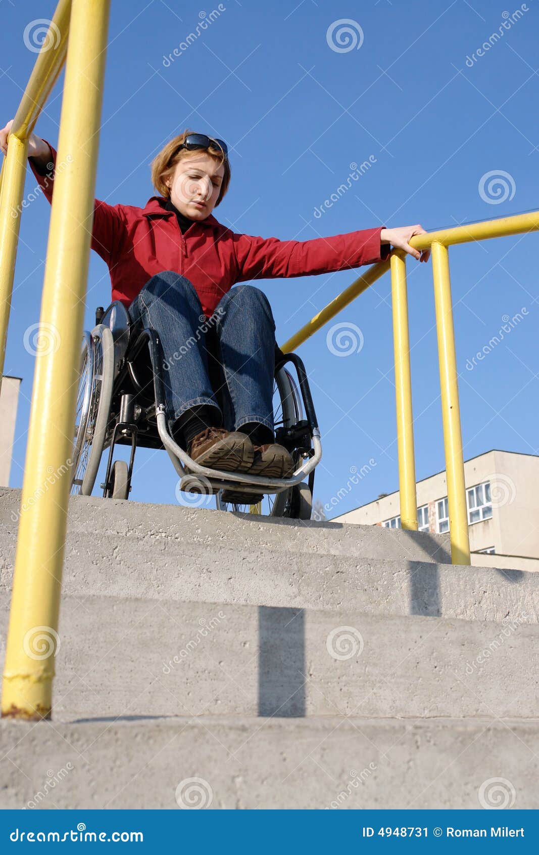 Architectural barrier stock image. Image of female, balustrade - 4948731