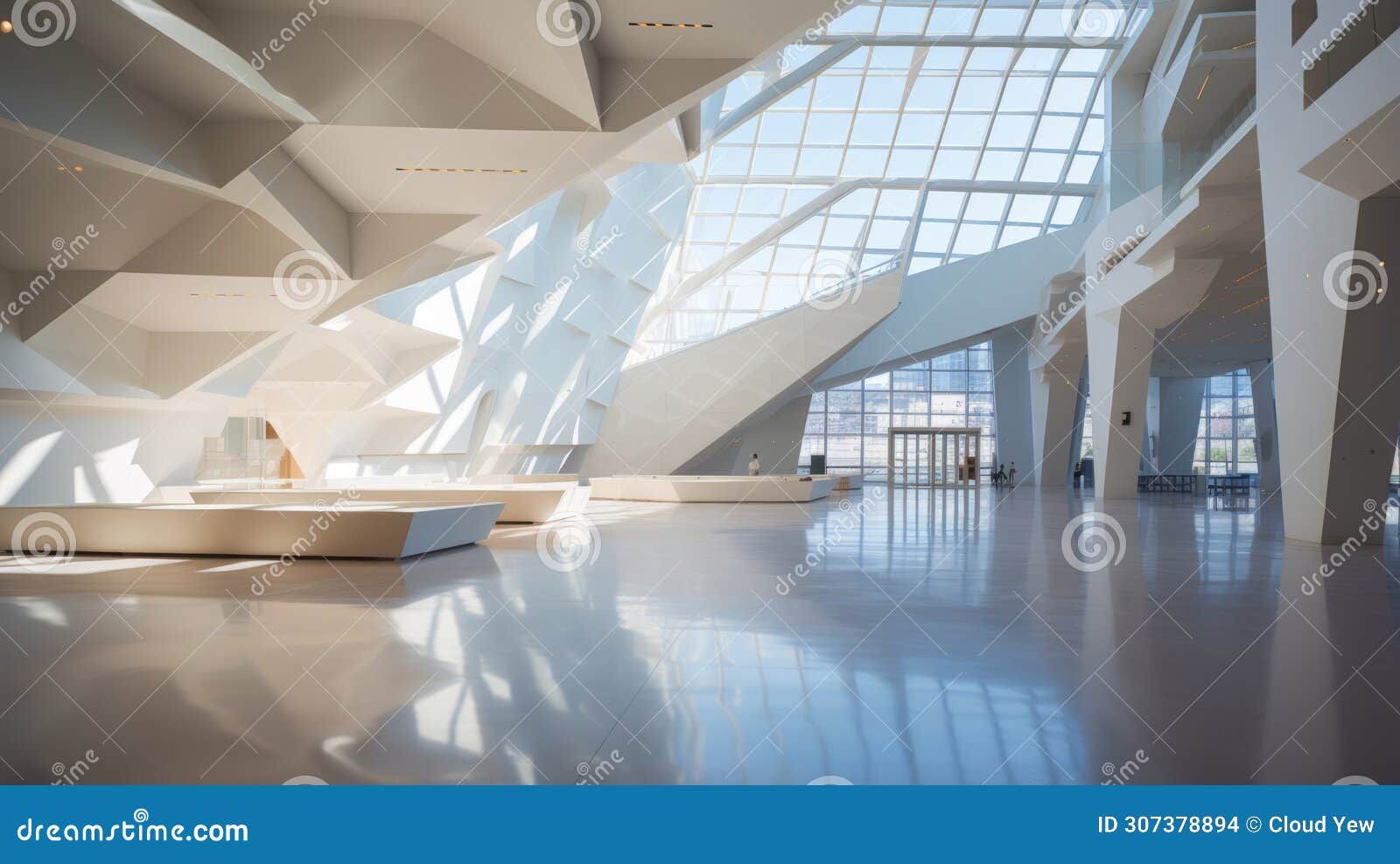 Contemporary Museum Building: A Modernist Masterpiece Royalty-Free ...